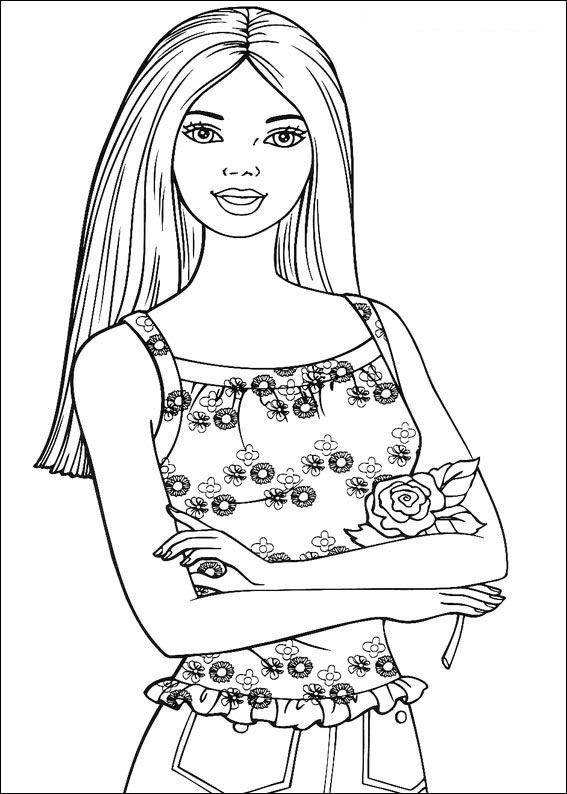 Planșe de colorat cu Barbie - FiseDeColorat.ro - Fișe de colorat pentru ...