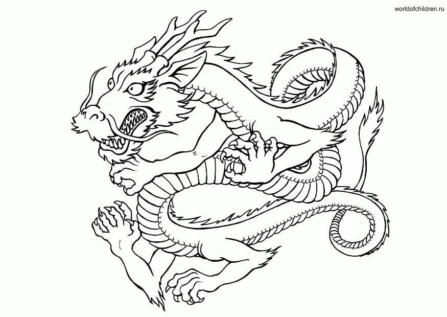 Planșe de colorat cu Dragoni - FiseDeColorat.ro - Fișe de colorat ...