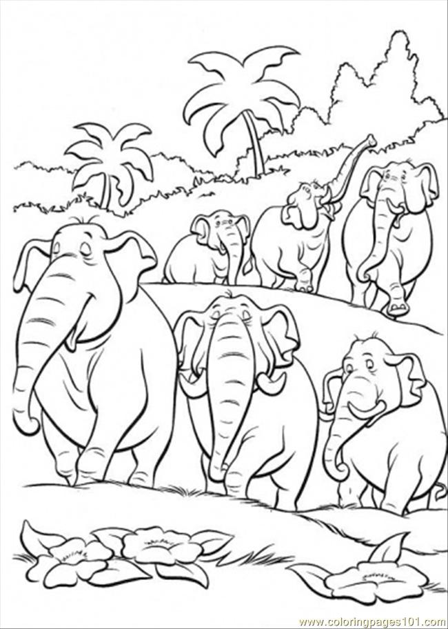 Planșe de colorat cu Elefant - FiseDeColorat.ro - Fișe de colorat ...