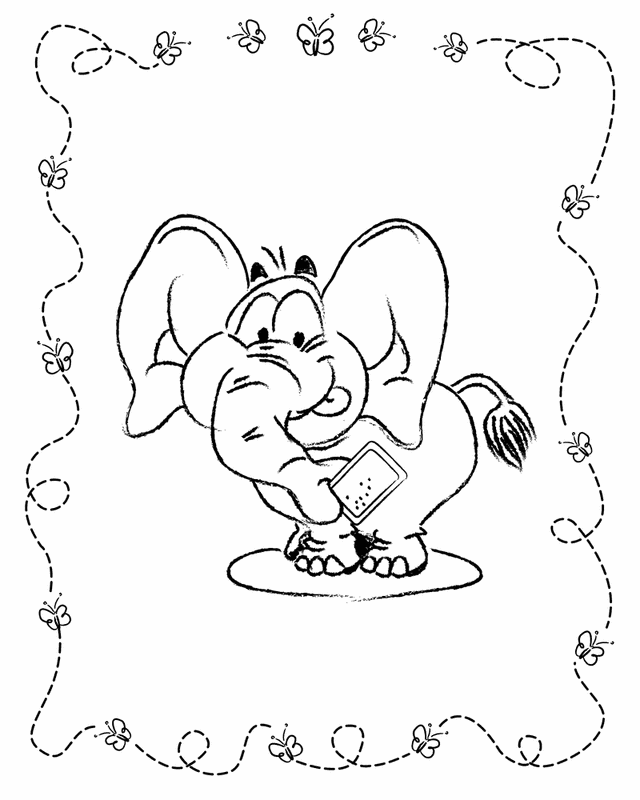 Planșe de colorat cu Elefant - FiseDeColorat.ro - Fișe de colorat ...