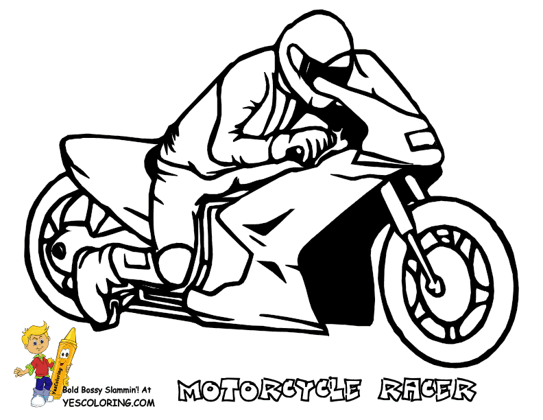 Planșe de colorat cu Motocicleta - FiseDeColorat.ro - Fișe de colorat ...