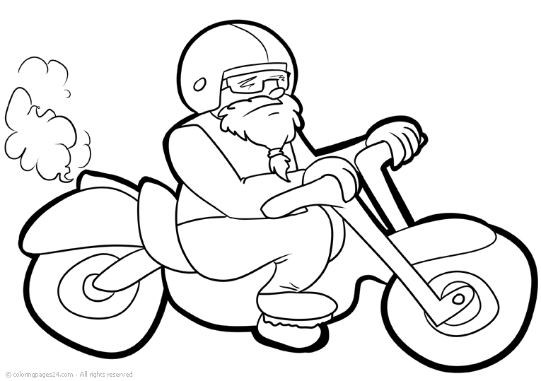 Planșe de colorat cu Motocicleta - FiseDeColorat.ro - Fișe de colorat ...
