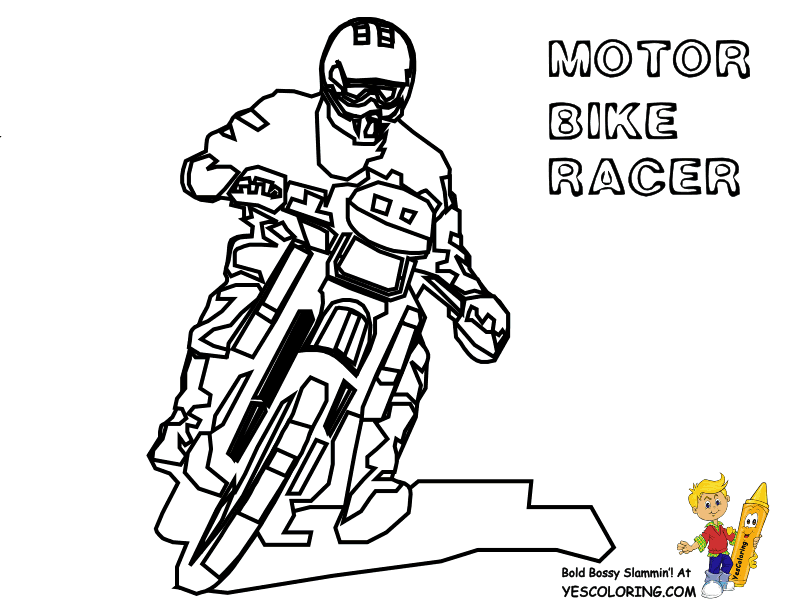 Planșe de colorat cu Motocicleta - FiseDeColorat.ro - Fișe de colorat ...