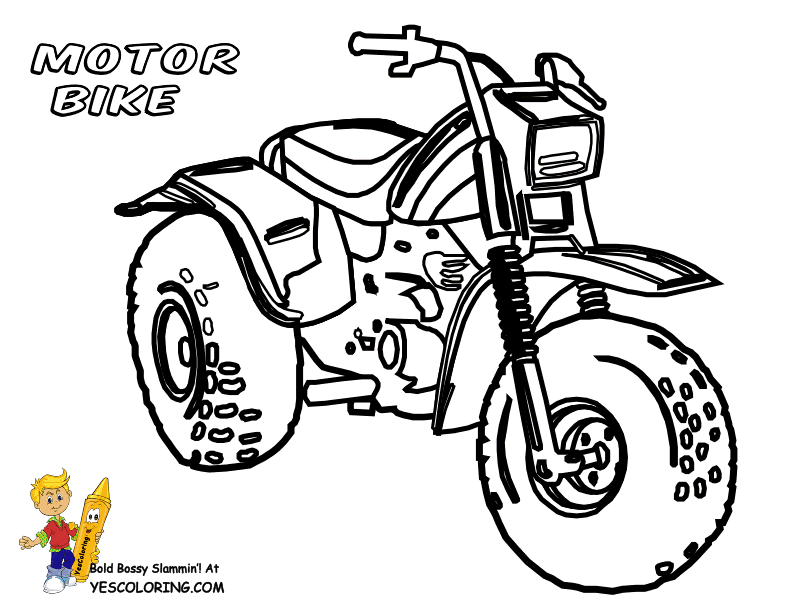 Planșe de colorat cu Motocicleta - FiseDeColorat.ro - Fișe de colorat ...