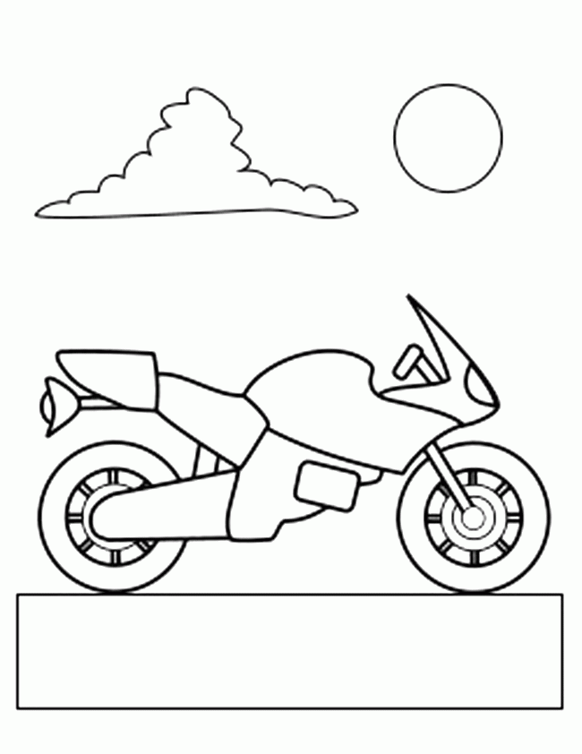 Planșe de colorat cu Motocicleta - FiseDeColorat.ro - Fișe de colorat ...