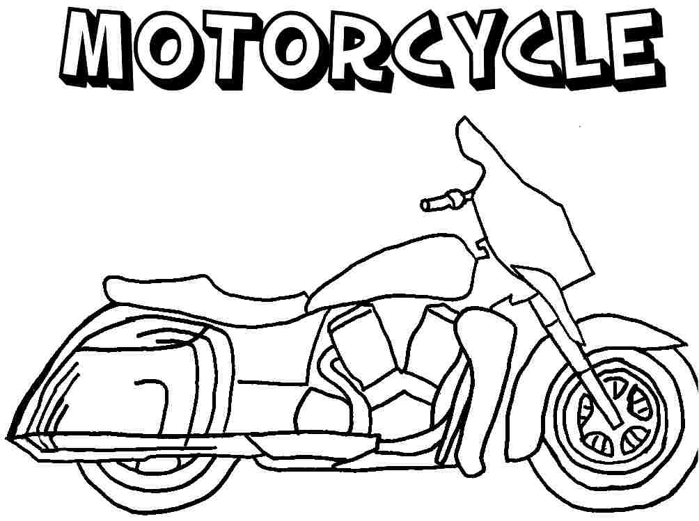 Planșe de colorat cu Motocicleta - FiseDeColorat.ro - Fișe de colorat ...