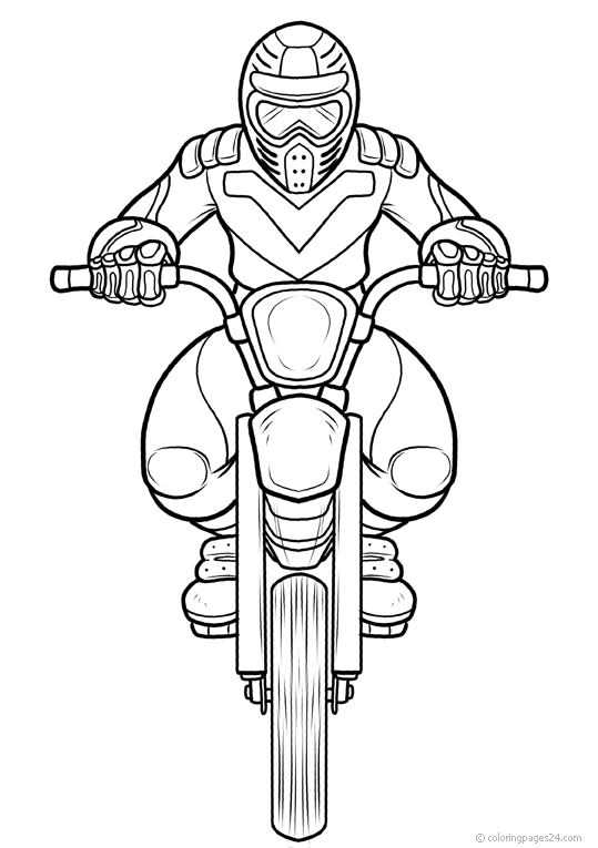 Planșe de colorat cu Motocicleta - FiseDeColorat.ro - Fișe de colorat ...