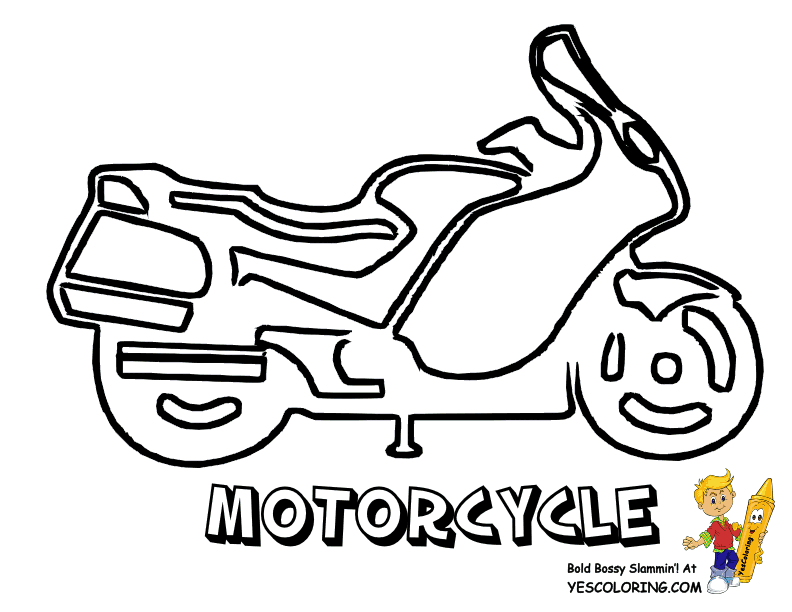 Planșe de colorat cu Motocicleta - FiseDeColorat.ro - Fișe de colorat ...