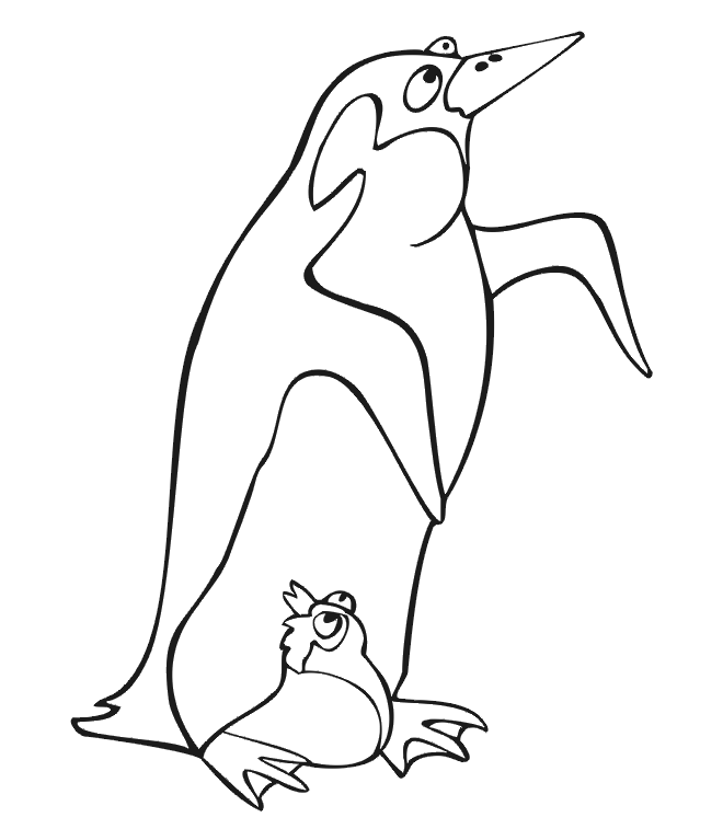 Planșe de colorat cu Pinguin - FiseDeColorat.ro - Fișe de colorat ...