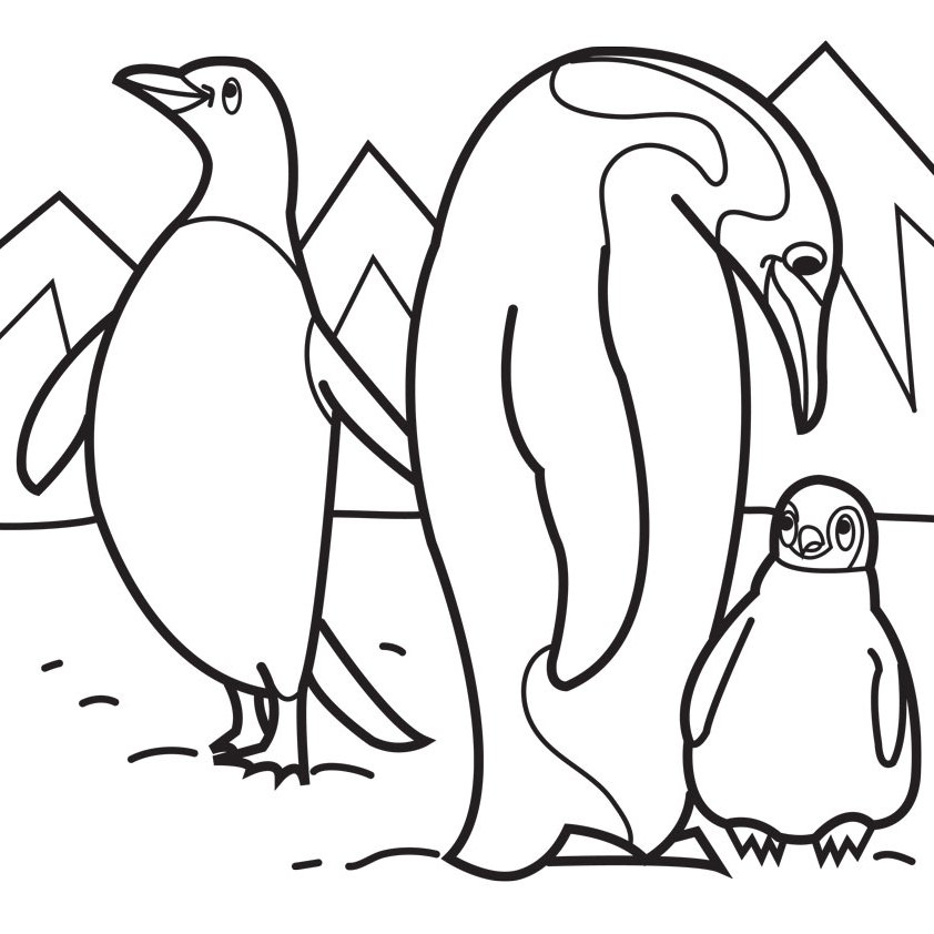 Planșe de colorat cu Pinguin - FiseDeColorat.ro - Fișe de colorat ...