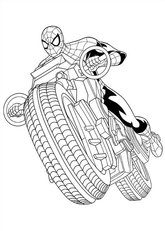 Planșe de colorat cu Spiderman - FiseDeColorat.ro - Fișe de colorat ...