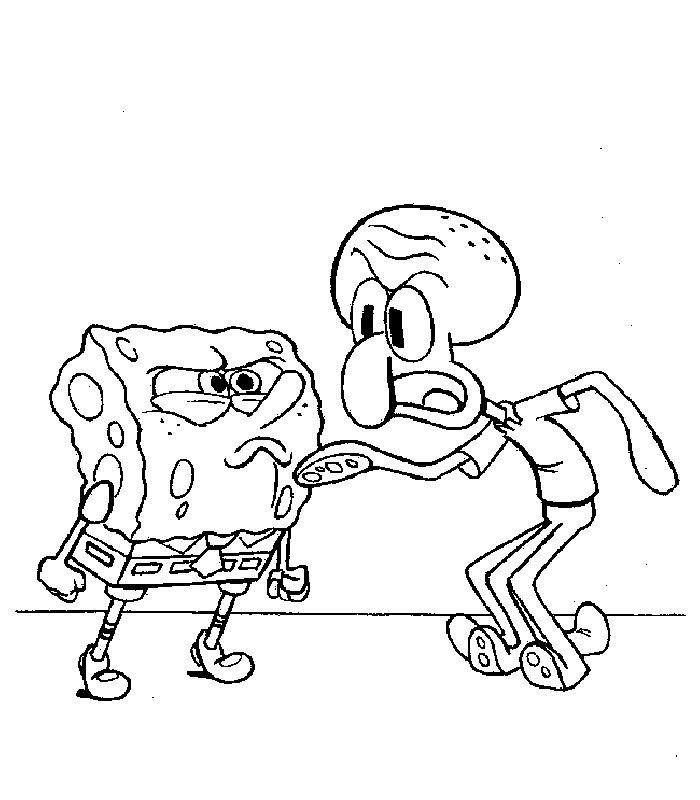 Planșe de colorat cu Spongebob - FiseDeColorat.ro - Fișe de colorat ...